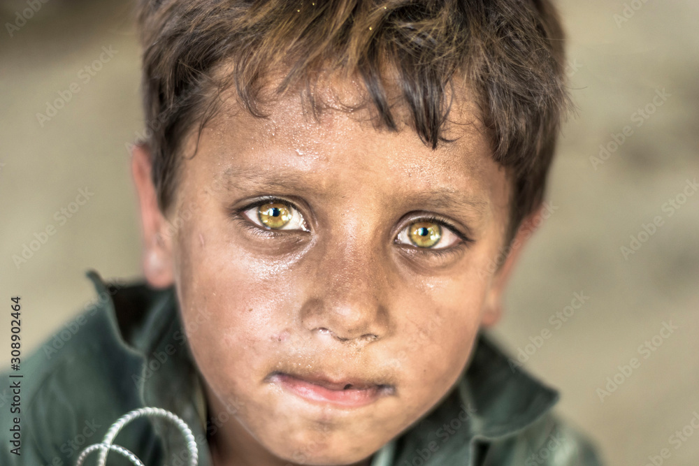 Children In Poverty Crying