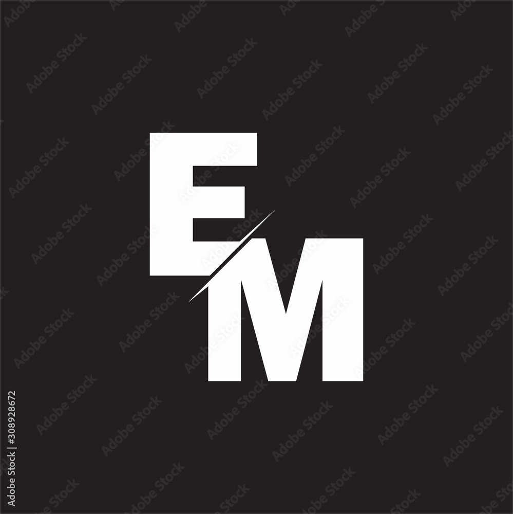 EM Logo Stock Vector | Adobe Stock