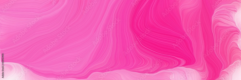 Pink Horizontal Swirl Design