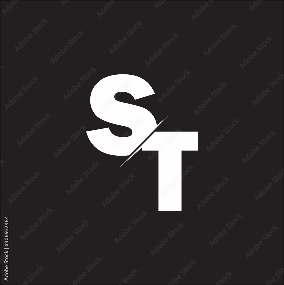 ST Logo Stock Vector | Adobe Stock