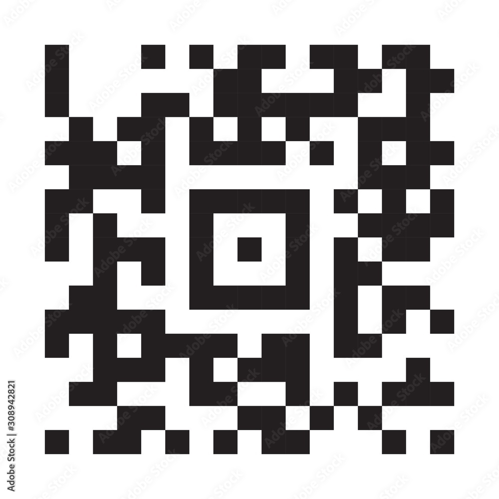 QR code symbol. Qrcode icon template for mobile apps Stock Vector ...
