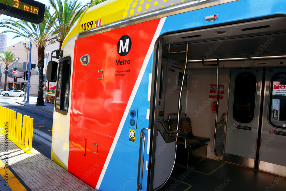 LONG BEACH Los Angeles, California: view of Downtown Long Beach Metro ...