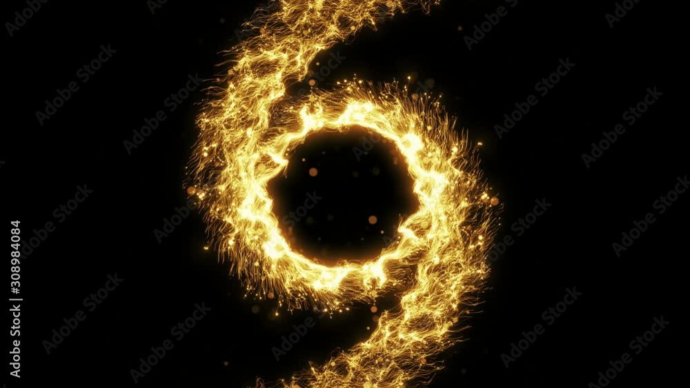 Intro Logo Reveal With Sparkling Magic Golden Particles/ 4k animation ...