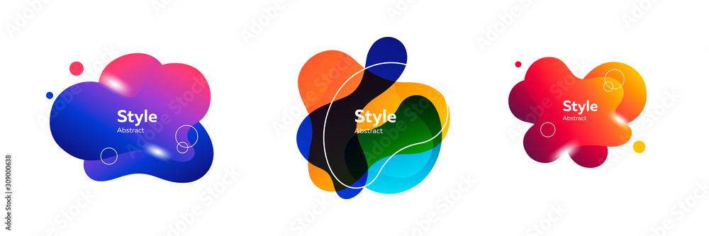 Modern composition of stylish abstract geometric shapes. Design ...