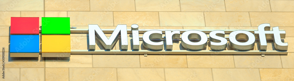 Microsoft Logo building Stock Photo | Adobe Stock