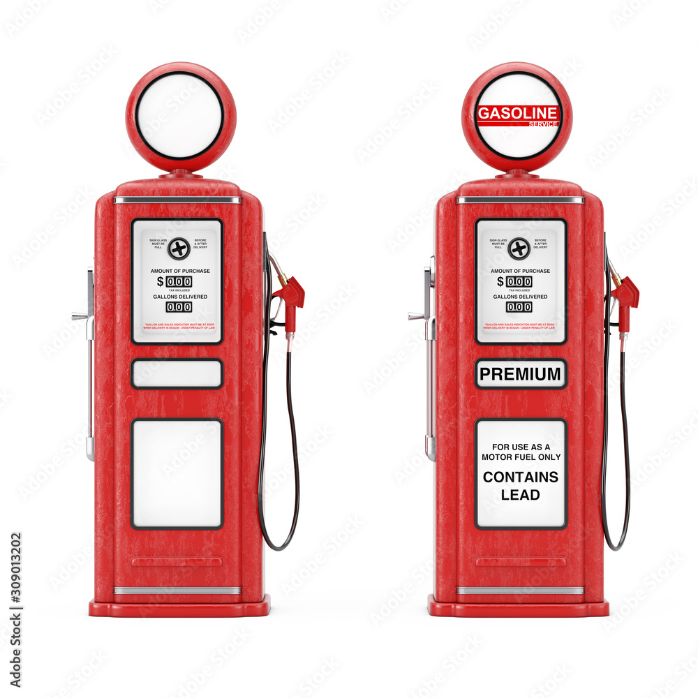 Red Retro Gas Pump 3d Rendering Stock Illustration Adobe Stock Red Retro Gas Pump 3d Rendering Stock Illustration Adobe Stock