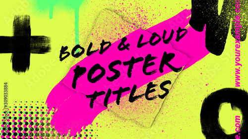 Bold Poster Title Stock Template | Adobe Stock