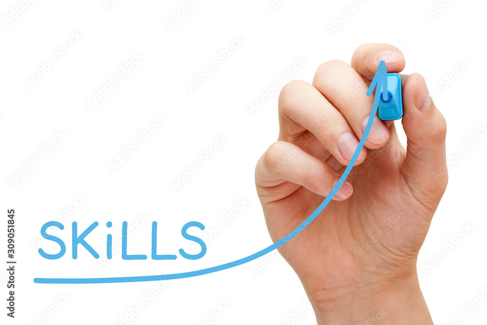 Growing Skills Graph Education Concept Stock Photo | Adobe Stock