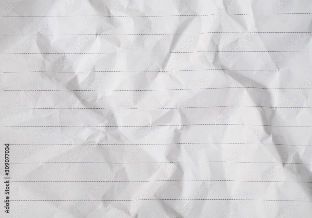 crumpled paper, White paper gird texture background. Stock Photo ...