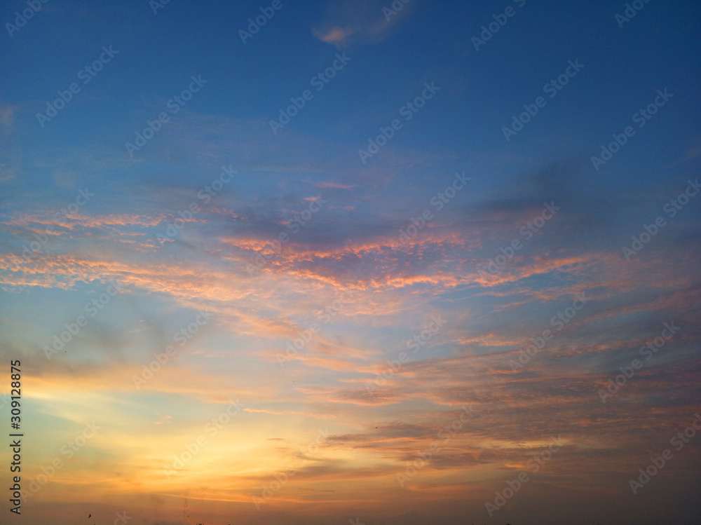 Beautiful sky colors view background. Sky at magic hours. Colorful sky ...