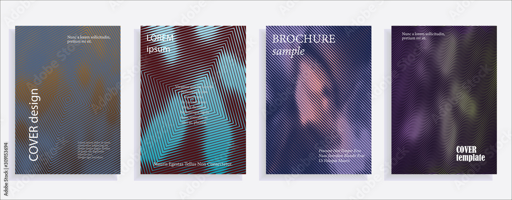 Minimalistic cover design templates. Set of layouts for covers of books ...