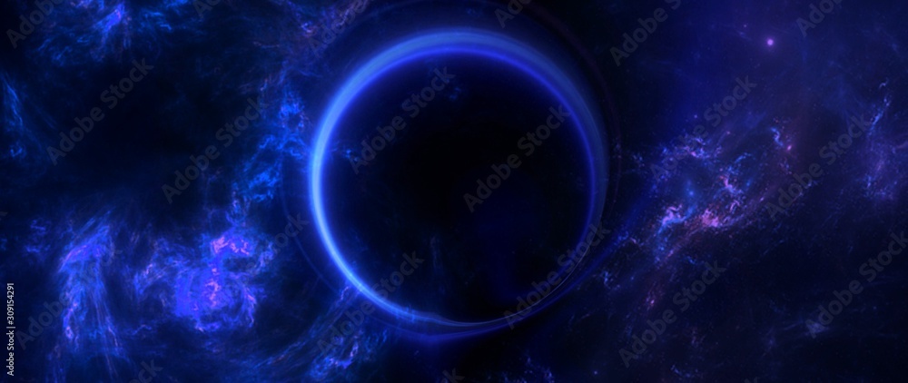 black hole, science fiction wallpaper. Beauty of deep space. Colorful ...