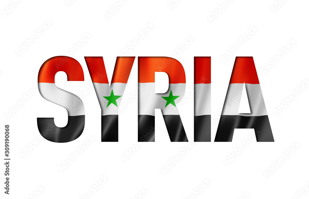 Photo & Art Print syrian flag text font, daboost