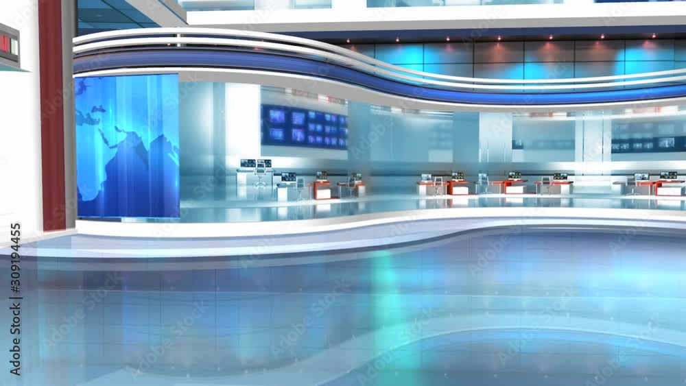 3D Virtual Studio Set Background Stock Video | Adobe Stock
