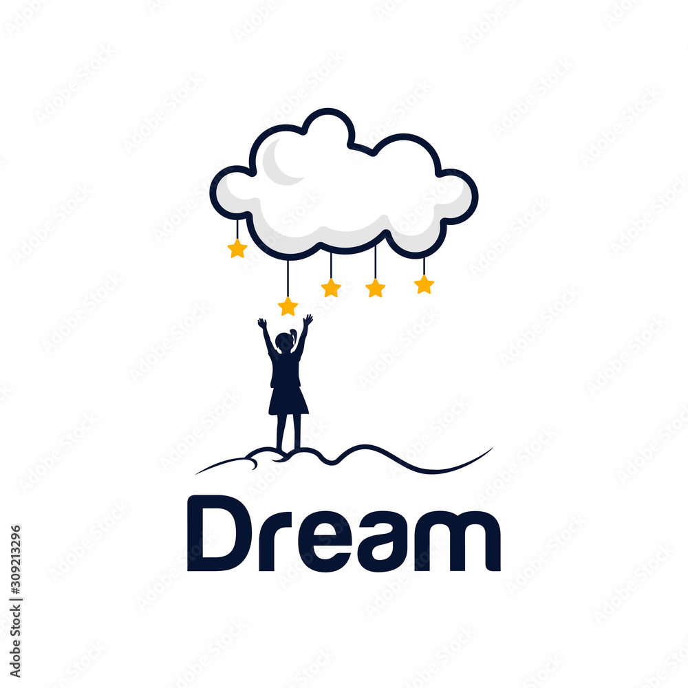 Dream Logo Design Vector Template Stock Vector | Adobe Stock