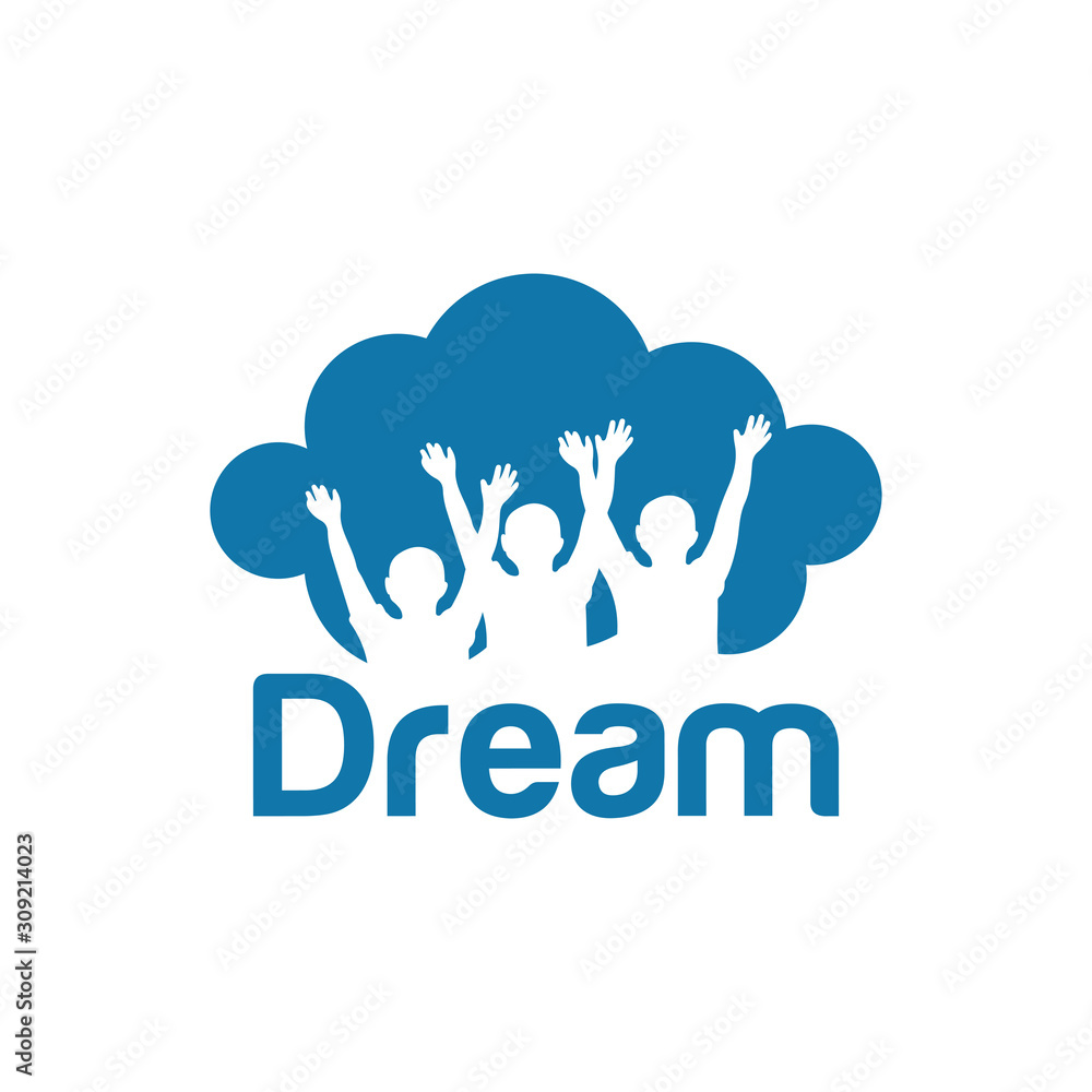Dream Logo Design Vector Template Stock Vector | Adobe Stock