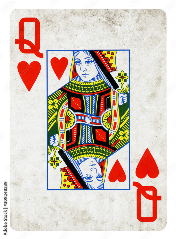Vintage Playing Card Queen