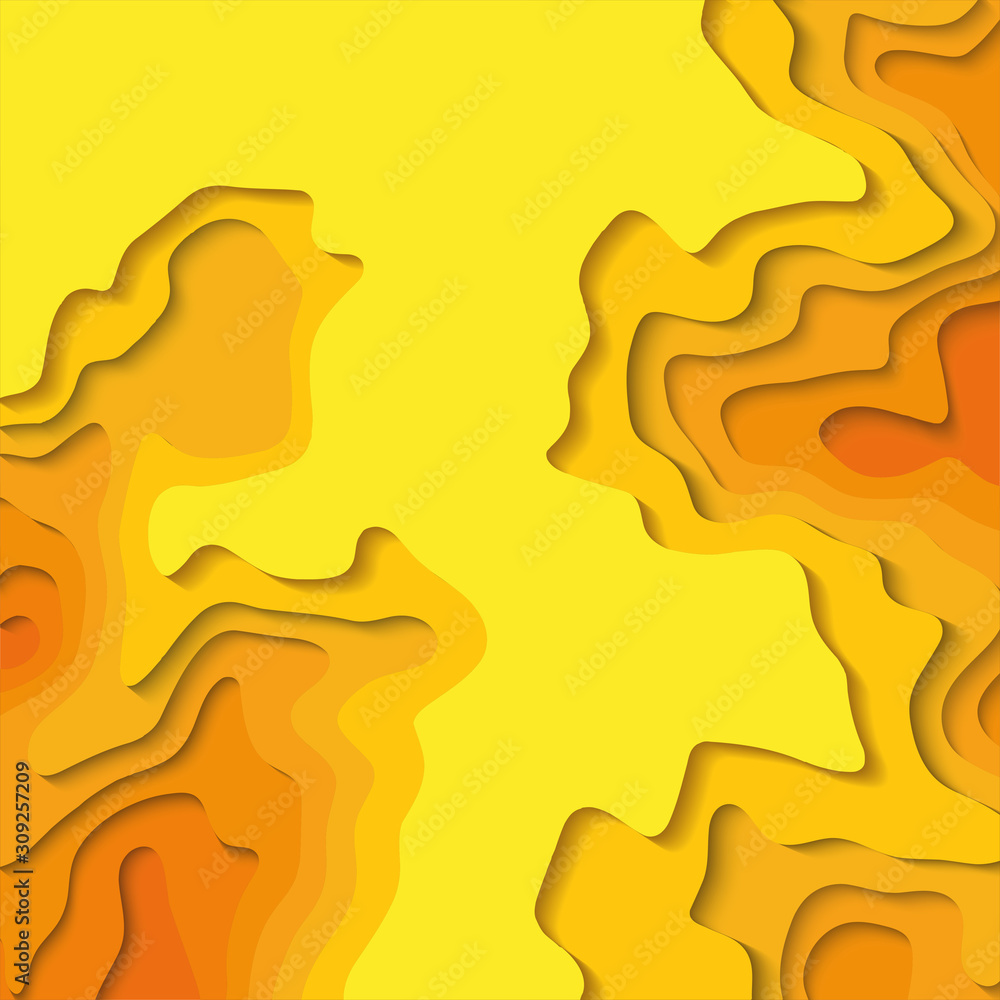 Paper cut design concept for flyers, presentations and posters ...