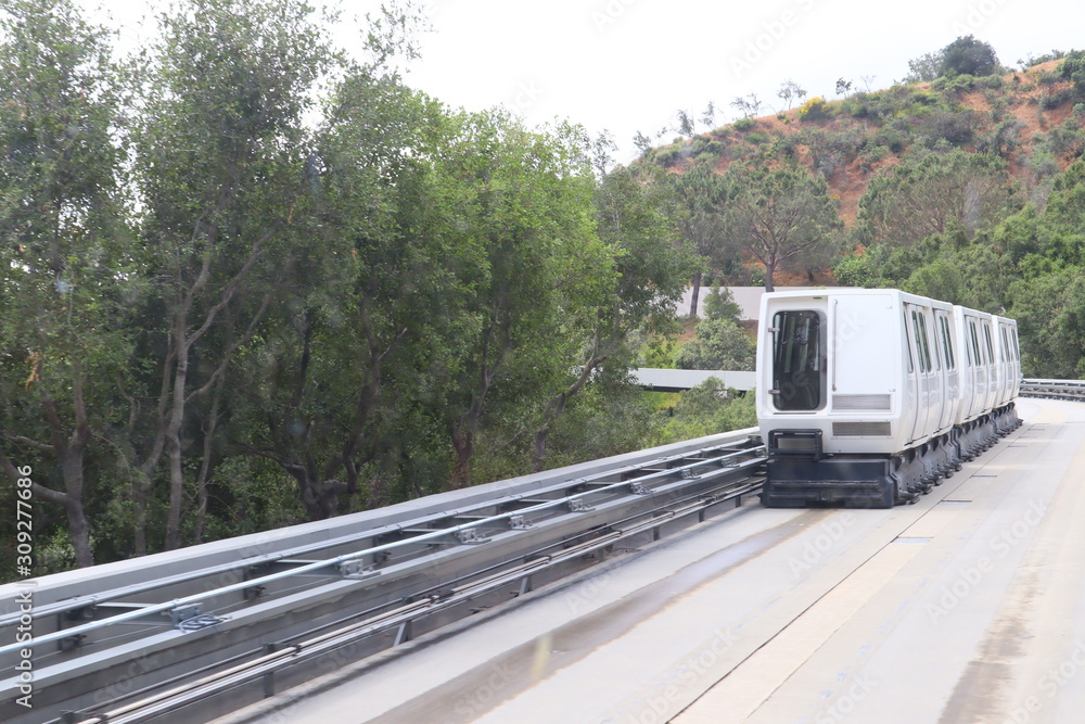 Los Angeles, California May 10, 2019: The Getty Center Tram to The ...