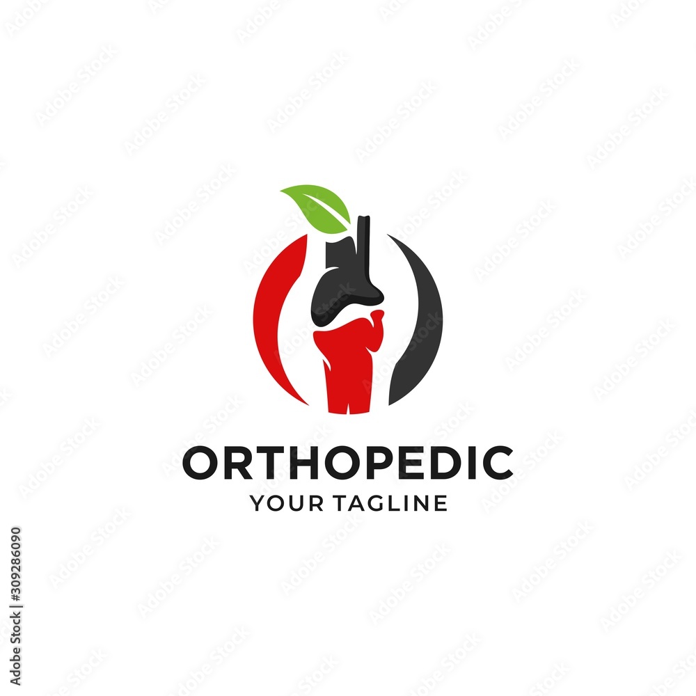 Orthopedic health logo design vector template Stock Vector | Adobe Stock