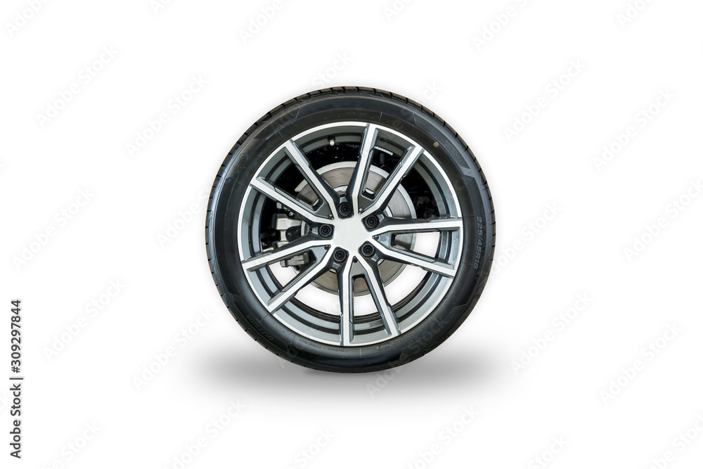 Wheel of car with index number and markings on tire sidewall Which ...