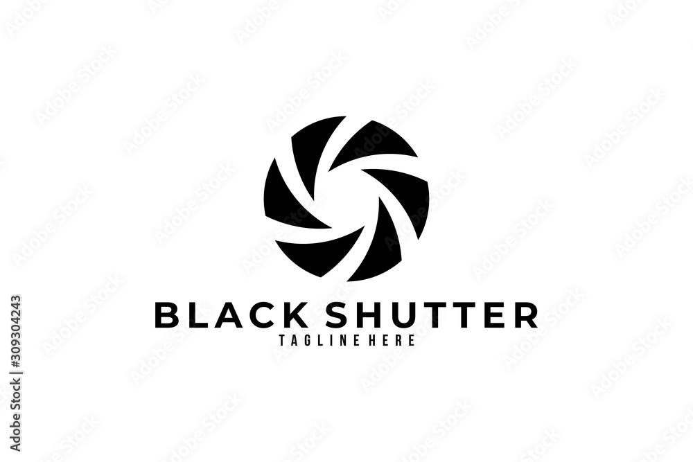 shutter logo icon vector isolated Stock Vector | Adobe Stock