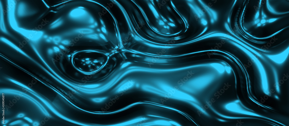 blue liquid abstract organic form background, wallpaper 4k resolution ...