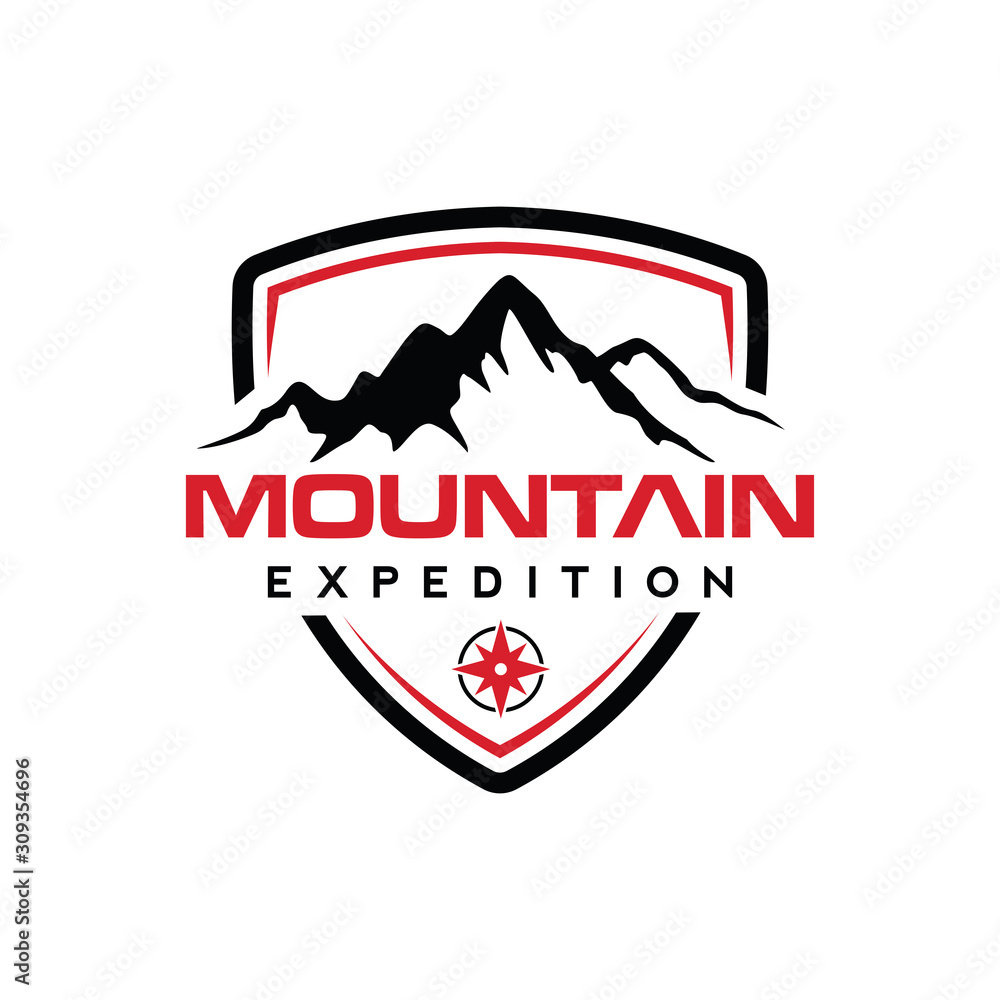Mountain Logo, Mountain Expedition, Outdoor and Adventure Logo Vector ...