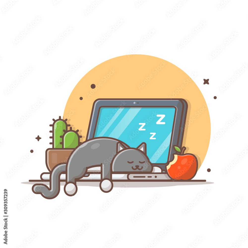 Lazy Cat Cartoon
