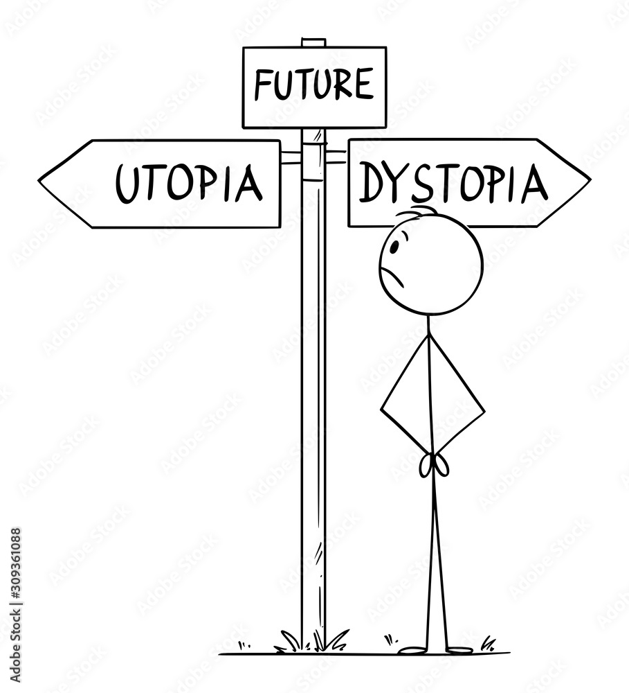 Fototapeta kuchenna Vector cartoon stick figure drawing conceptual ...