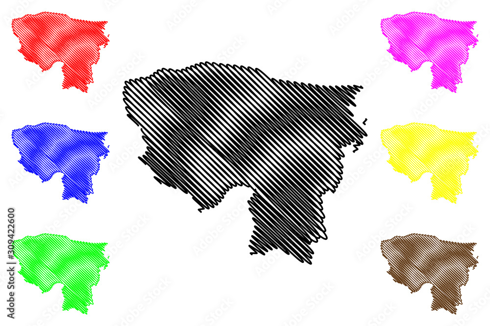 River Gee County (Counties of Liberia, Republic of Liberia) map vector ...