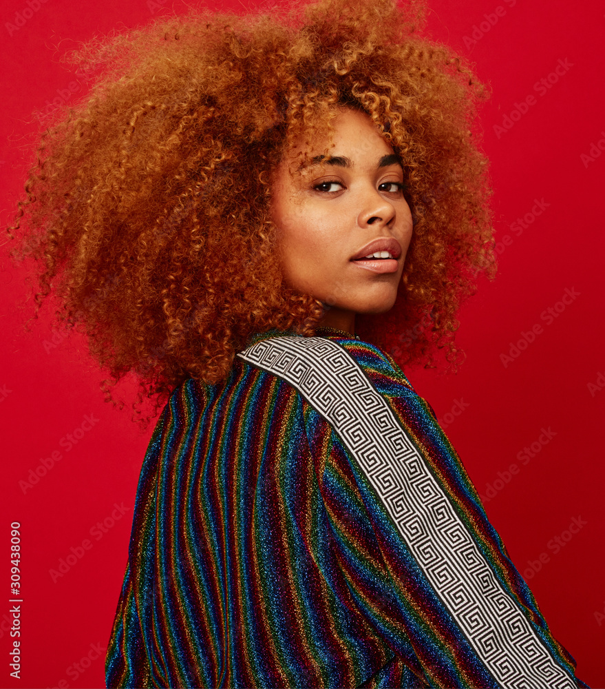 Colourful Woman Portrait Stock Photo | Adobe Stock
