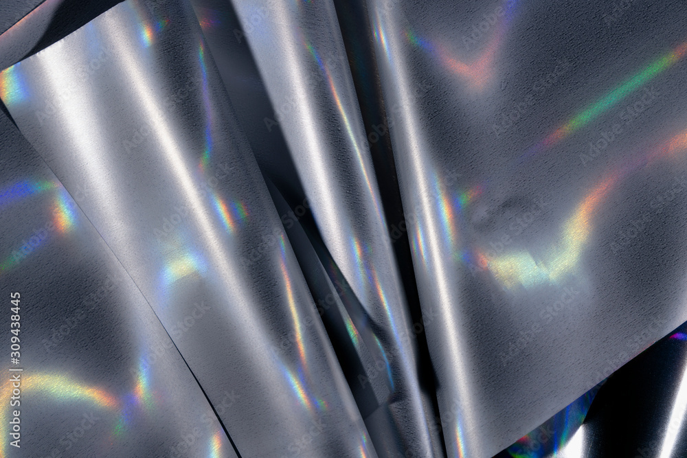 Reflection of light on holographic foils Stock Photo | Adobe Stock