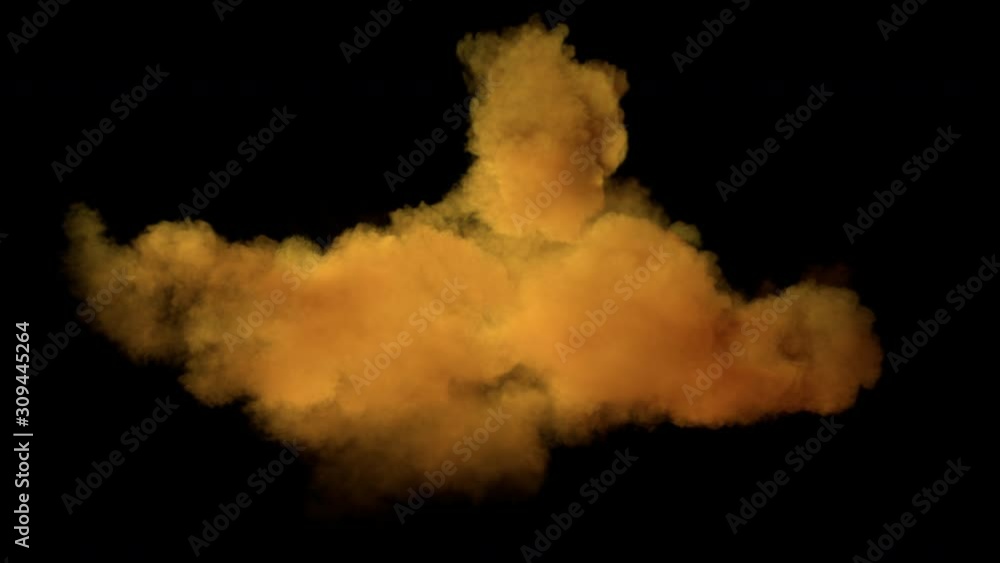 Video Stock A magical explosion with colored smoke, with trails and ...