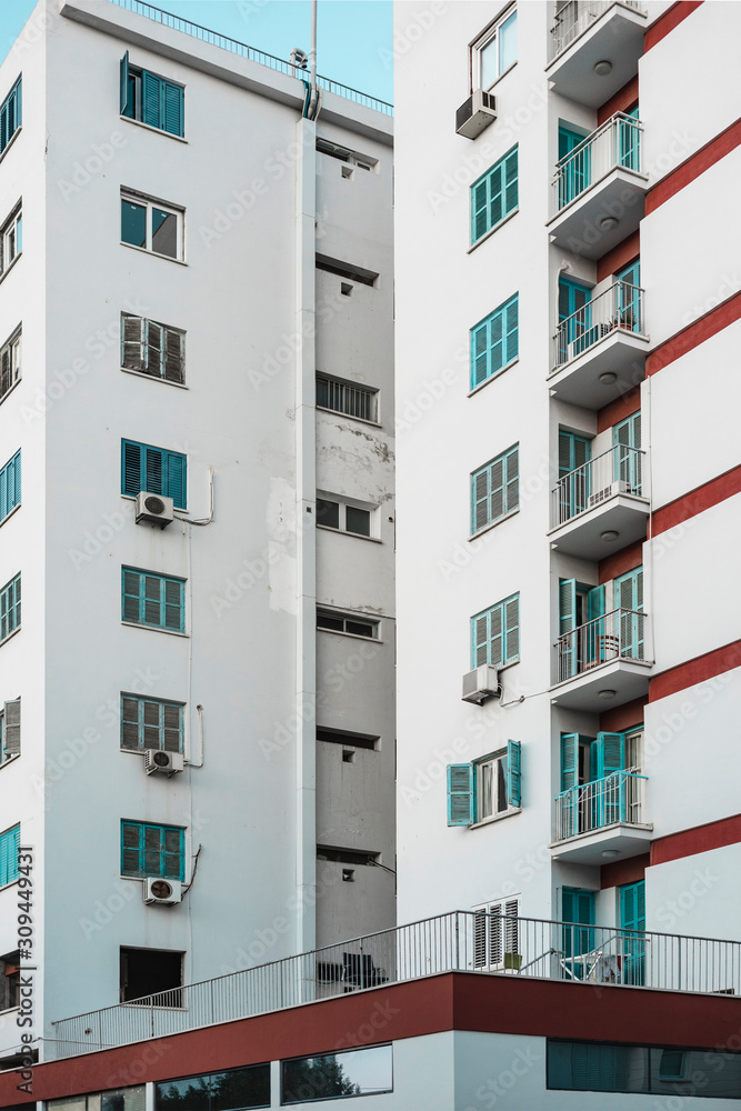 Poor neighbourhood condo building Stock Photo | Adobe Stock