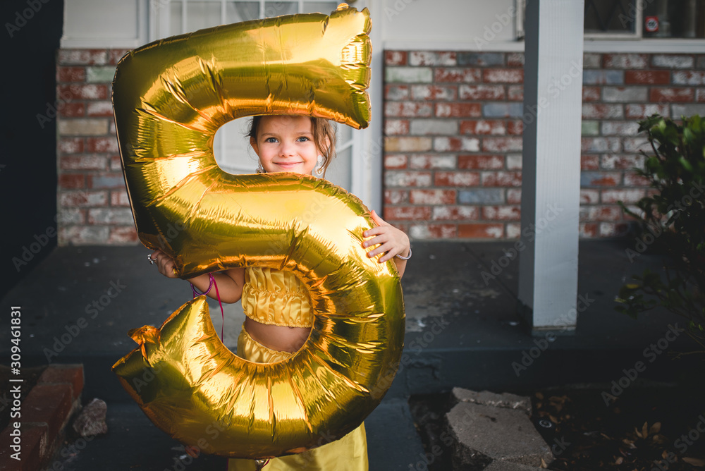 Happy Five Years Old Stock Photo | Adobe Stock