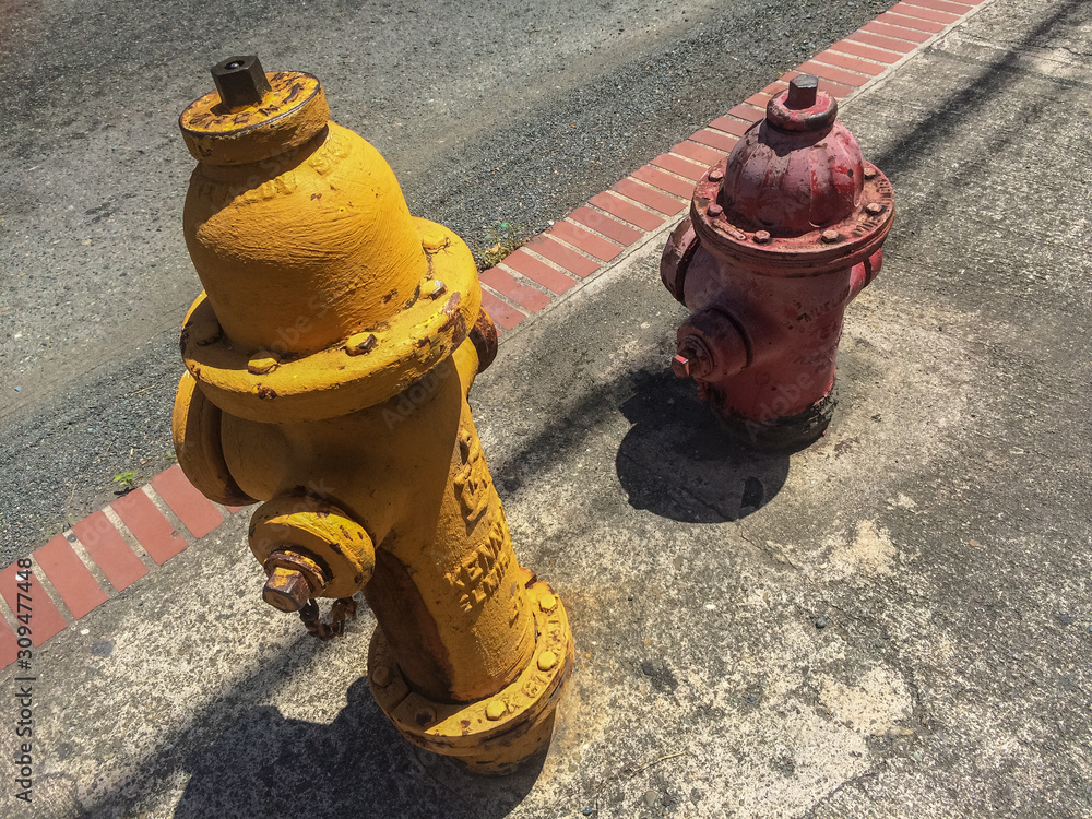 St Thomas, Virgin Island / Caribbean Feb 2015 A fire hydrant is a ...