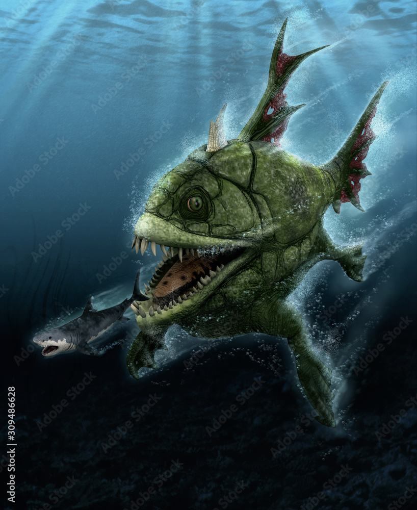 Monster Great White Shark