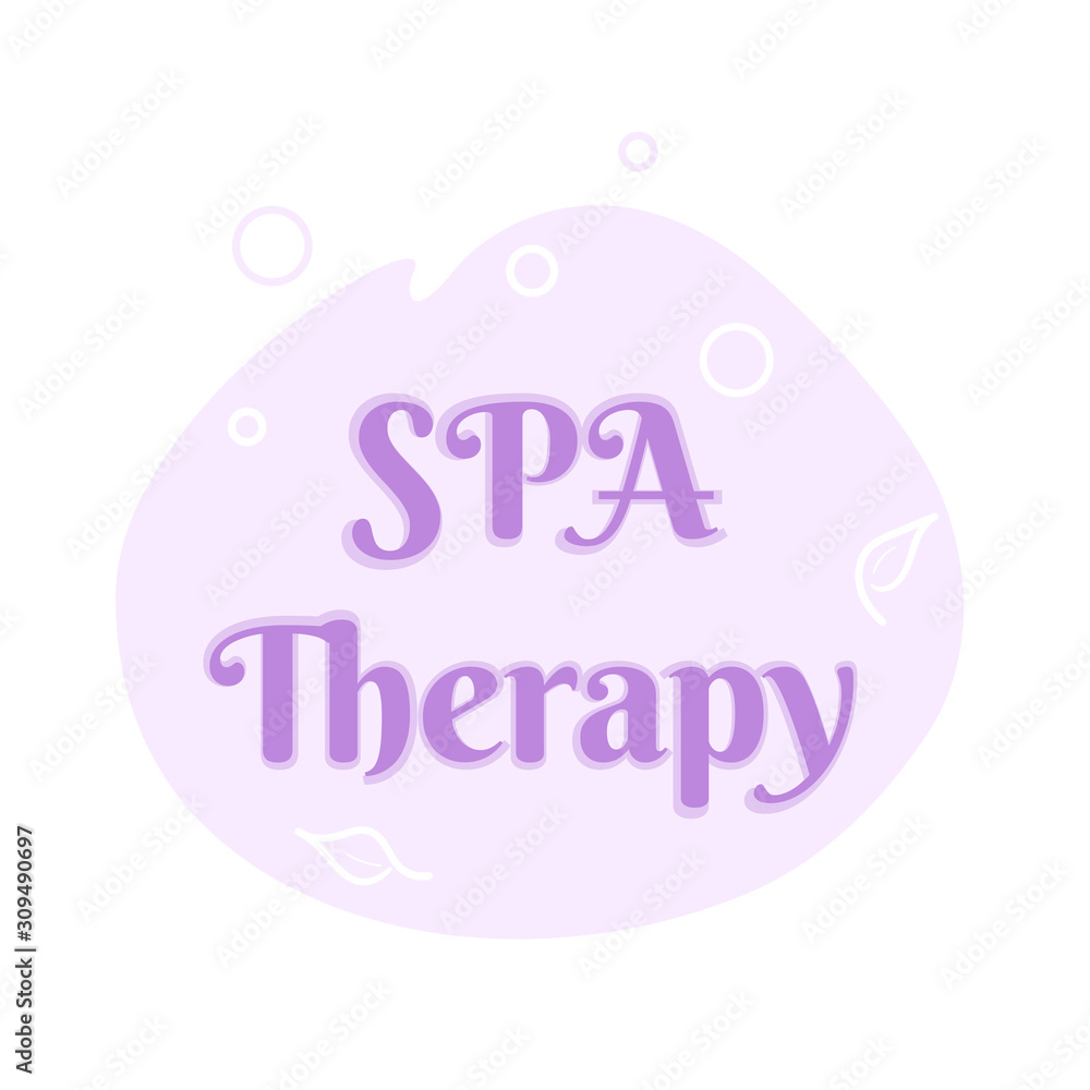 Abstract spa therapy logo for lifestyle design. Wellness business ...