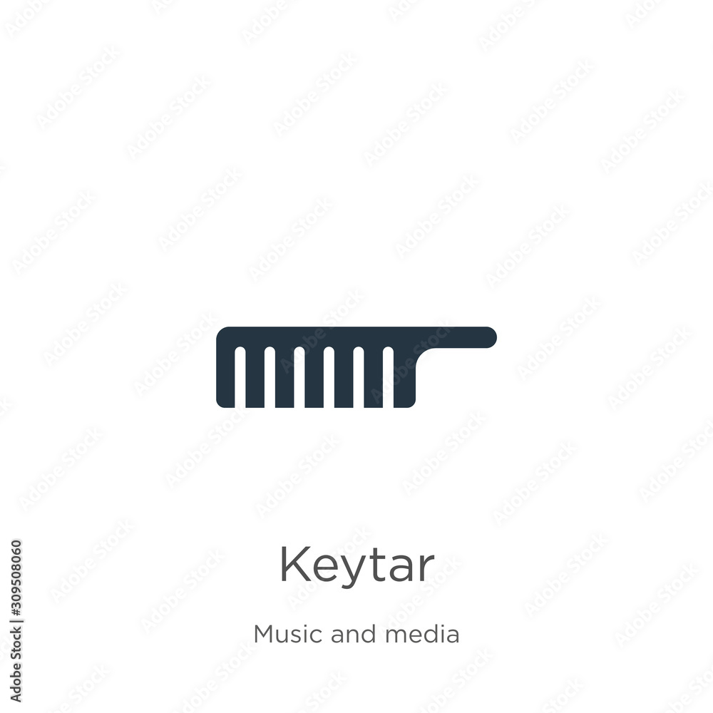 Keytar icon vector. Trendy flat keytar icon from music collection ...