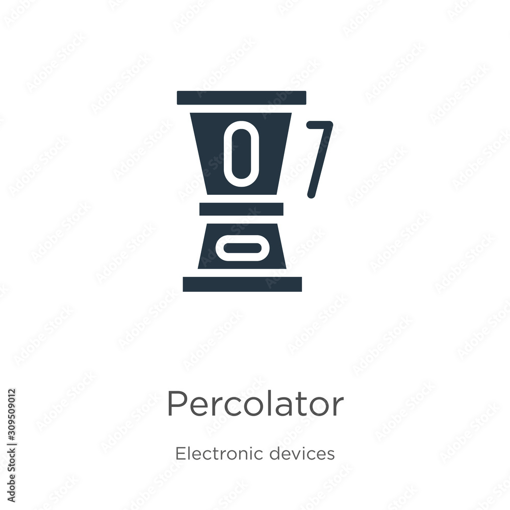 Percolator icon vector. Trendy flat percolator icon from electronic ...