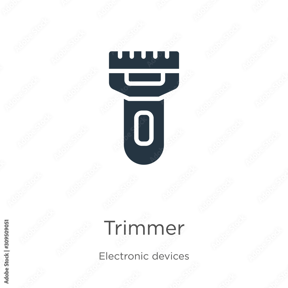 Trimmer icon vector. Trendy flat trimmer icon from electronic devices ...