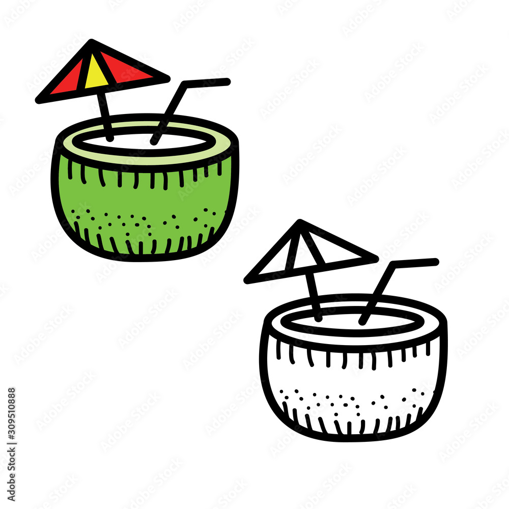 Coconut Water Clip Art