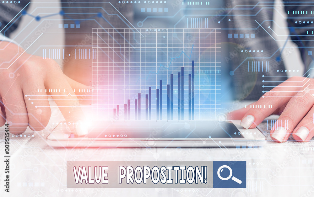Writing note showing Value Proposition. Business concept for innovation ...