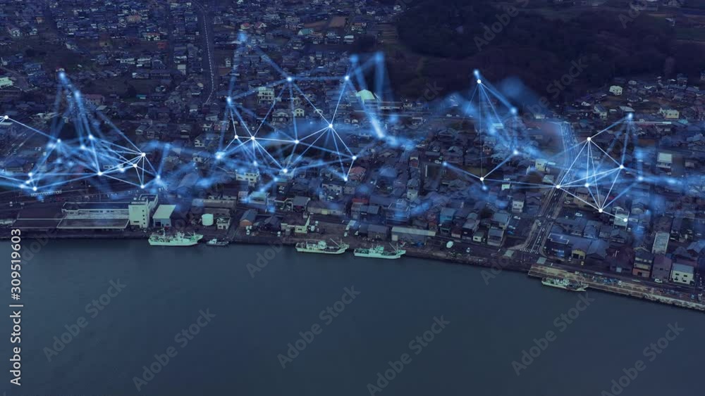 都市とネットワーク Stock Video | Adobe Stock