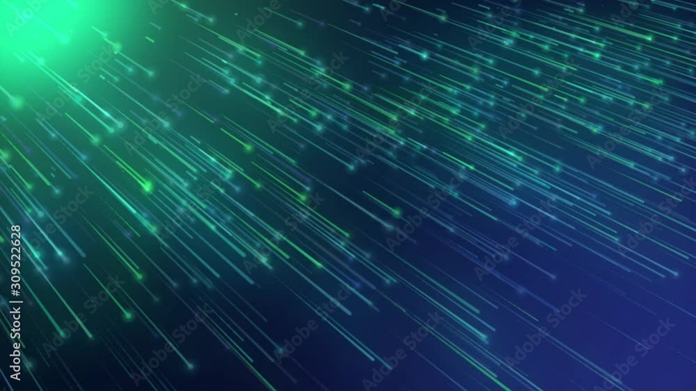 Video Stock digital data stream lines animation concept for big data ...