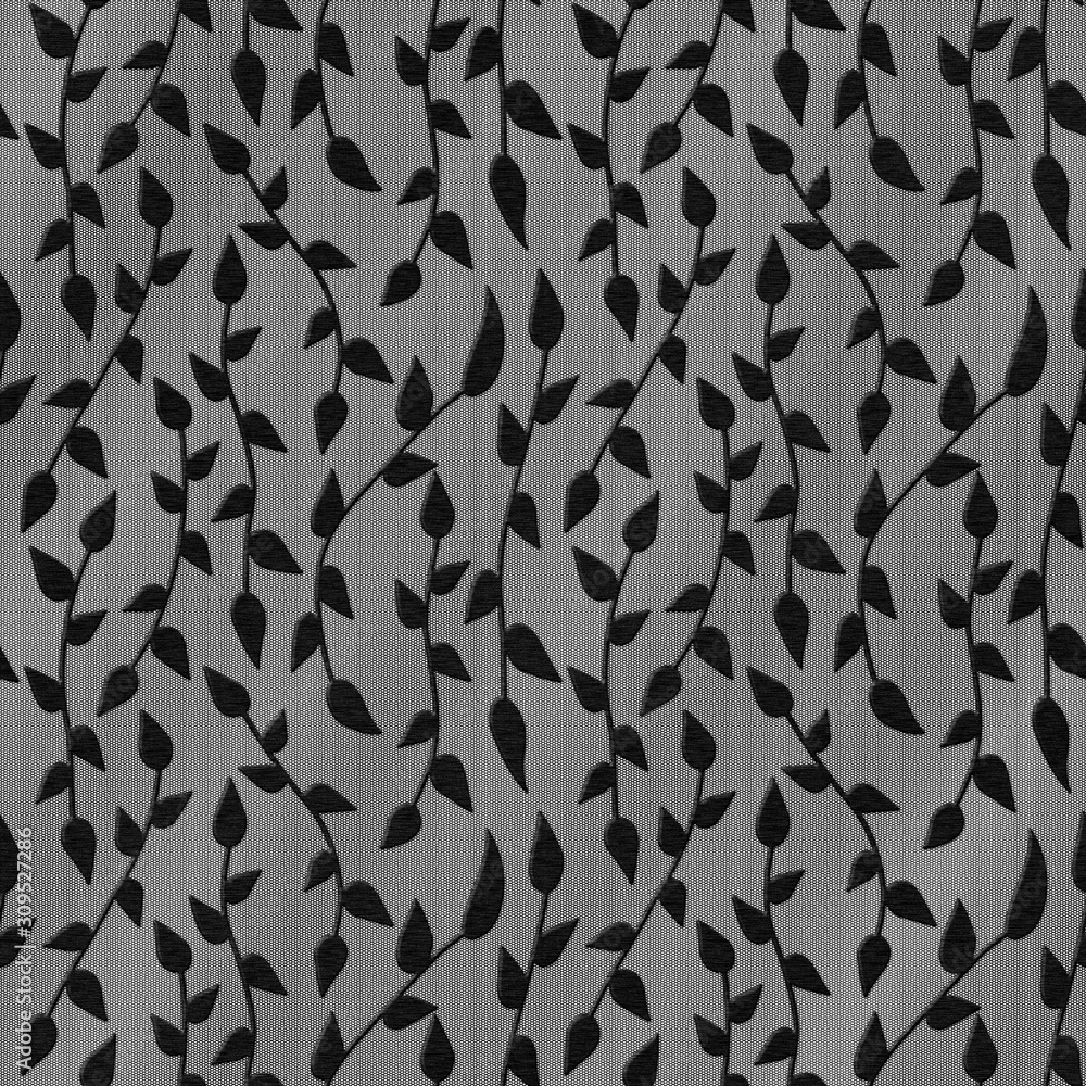 Embroidery, pattern on tulle fabric background seamless texture, 3d ...