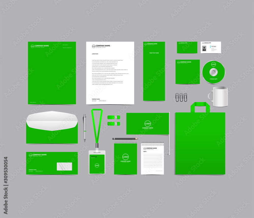 Blank Corporate identity set branding template design kit. editable ...