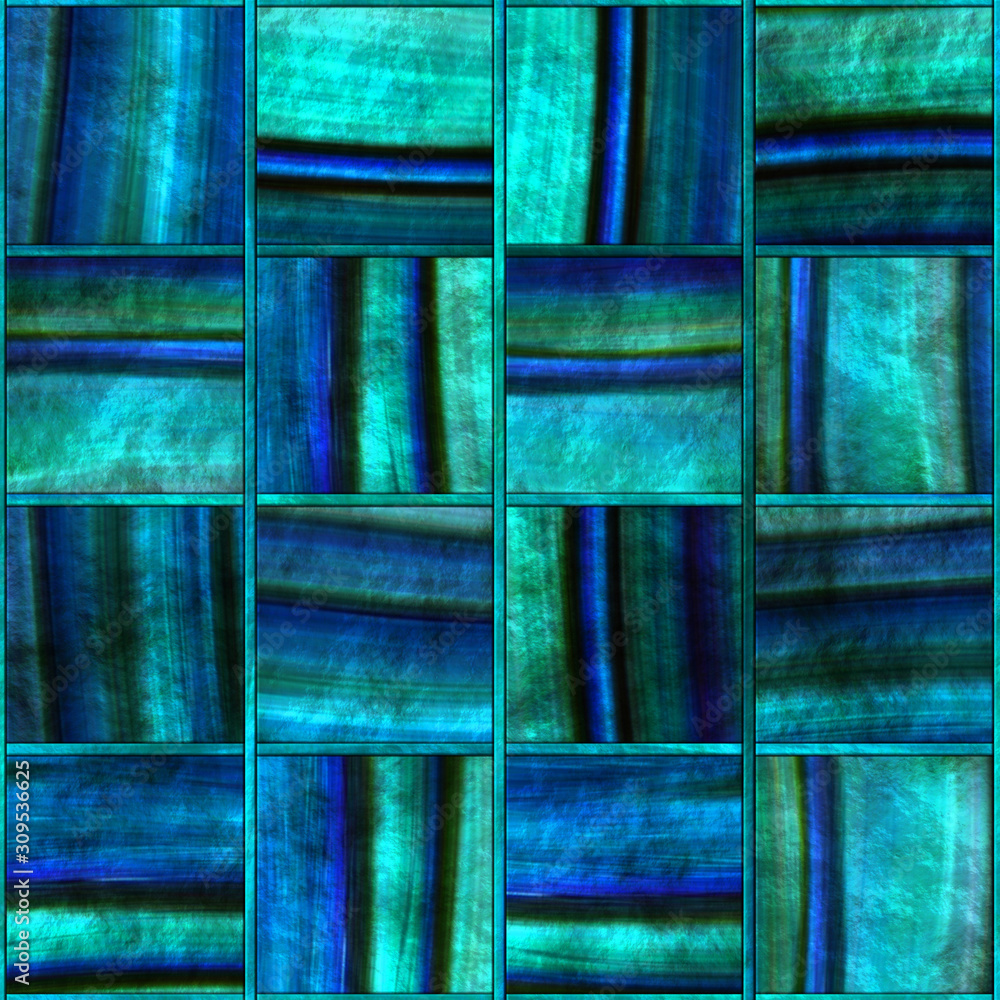 Square abalone pattern seamless texture, panel, 3d illustration Stock ...