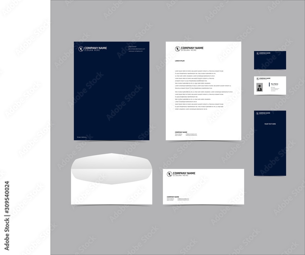 Blank Corporate identity set branding template design kit. editable ...